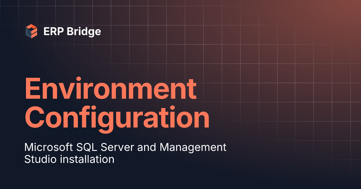 Environment Configuration | ERP Bridge